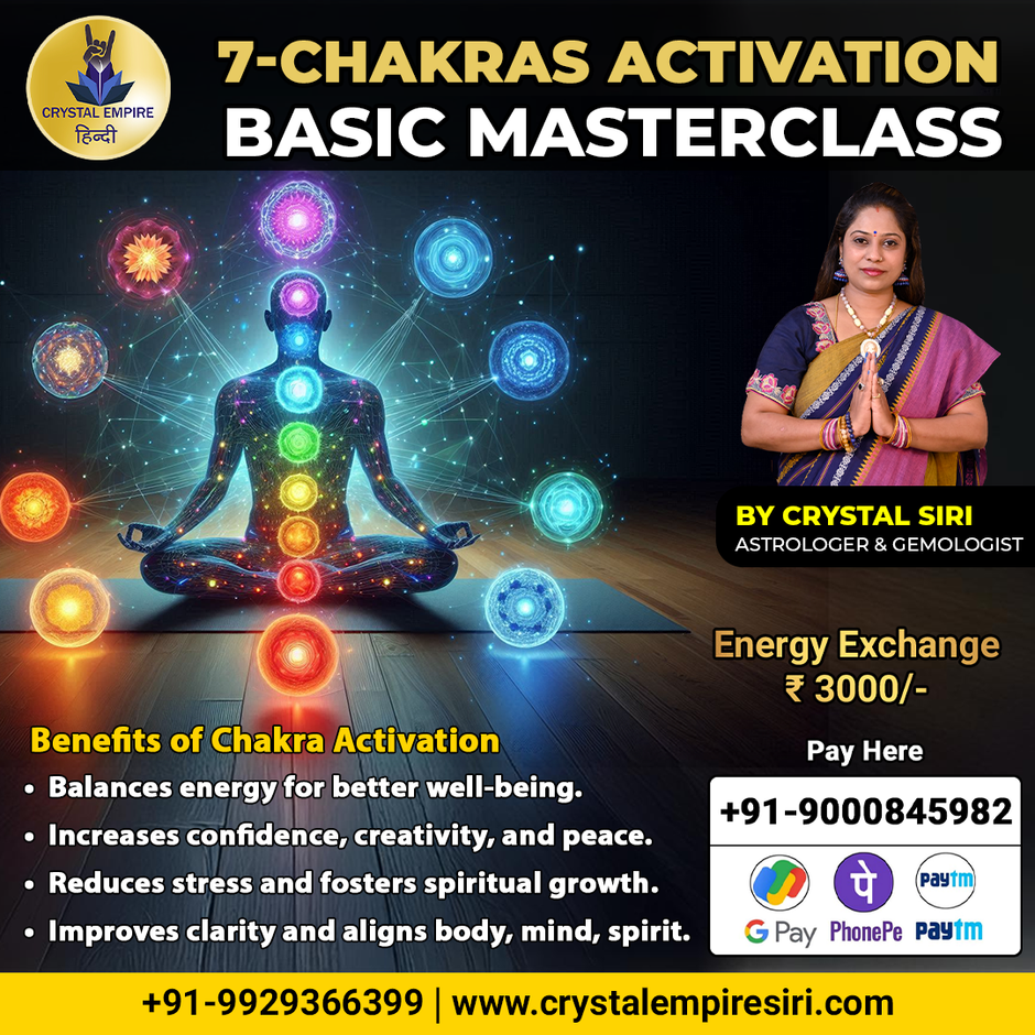 Basic Master Classes for Activation of 7 Chakras – Crystal Empire Siri