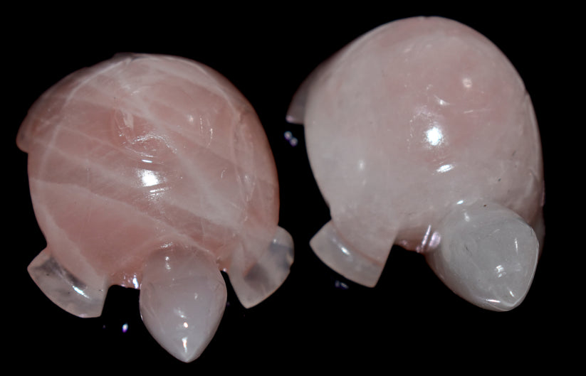 Rose Quartz Tortoise Stone Crystal Turtles – Crystal Empire Siri