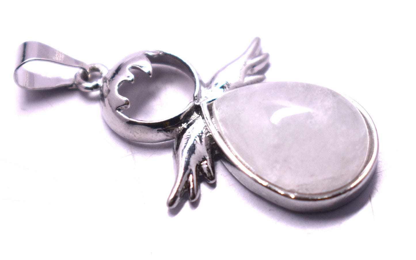 White Crystal Locket, {Weight - 5.50 Gram} – Crystal Empire Siri