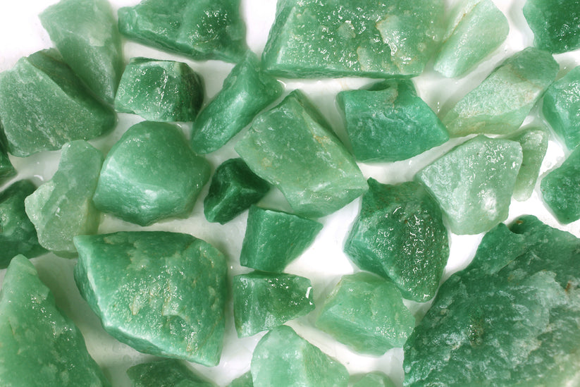 Green Aventurine Raw Crystal, Natural Rough Gemstone for Healing Energ ...