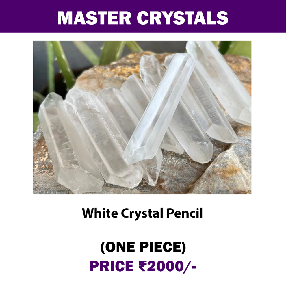 White Rock crystal terminated pencil - genuine spiritual healing miner ...